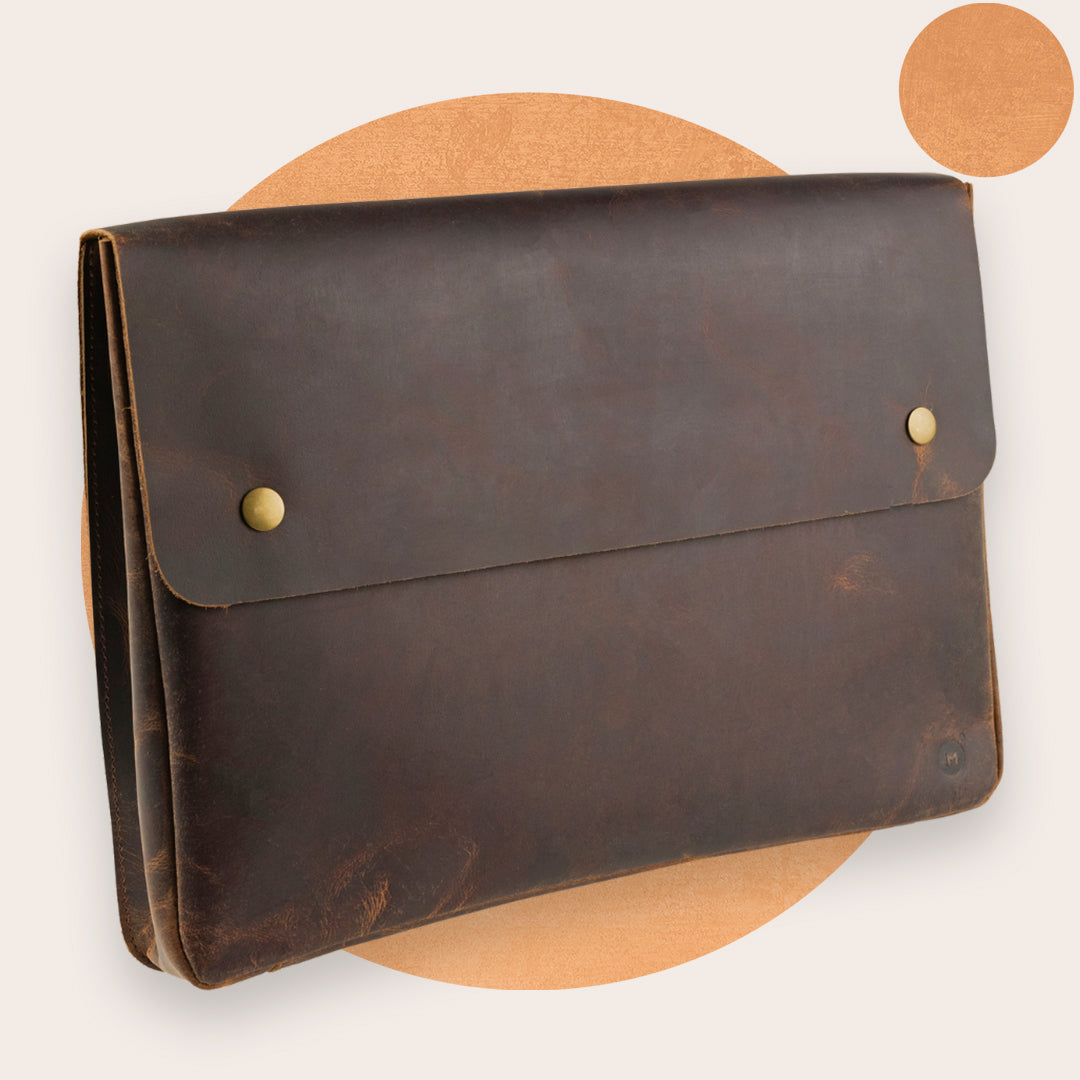 Leather Laptop Sleeve - Buffalo Leather Laptop Case by Moonster ...