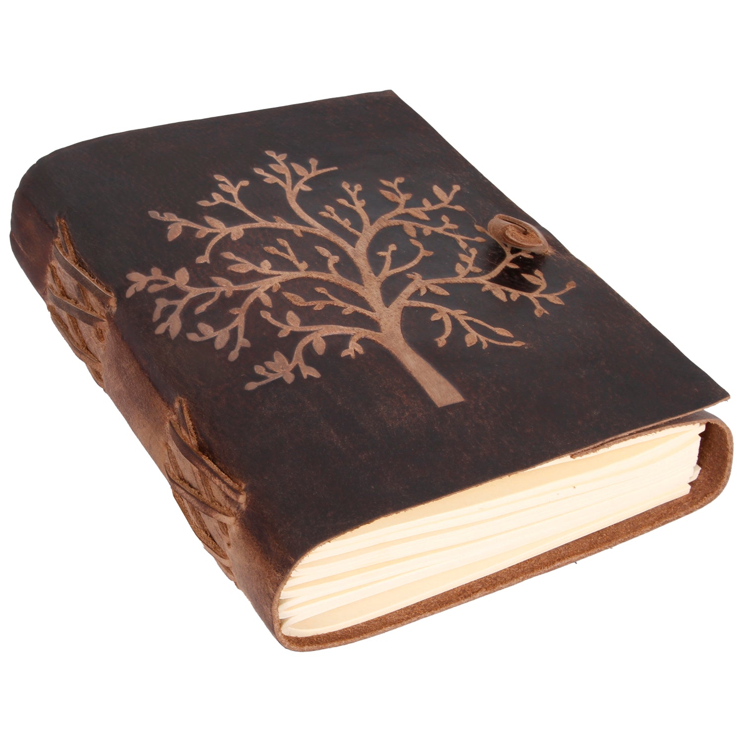Tree of Life Journal (Lined Paper) - Real Leather Journals by Moonster ...